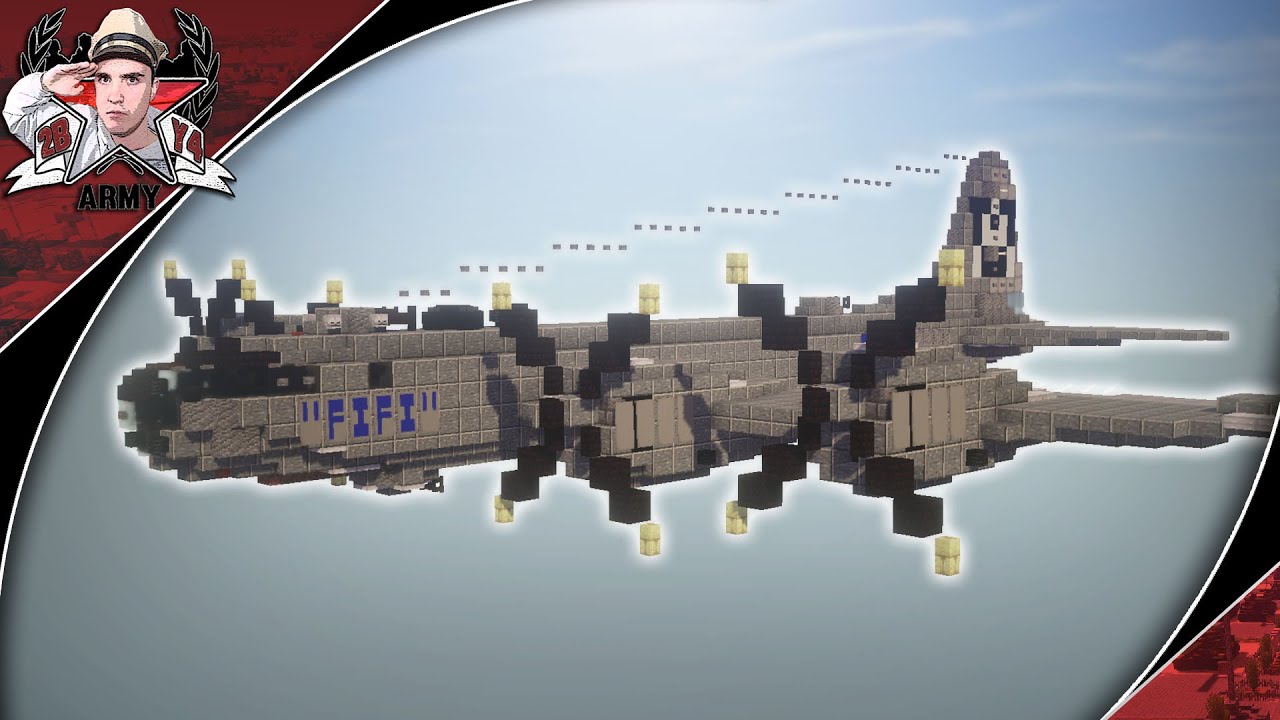 Minecraft: WW2 B-29 "Superfortress" | Strategic Bomber Tutorial (In ...