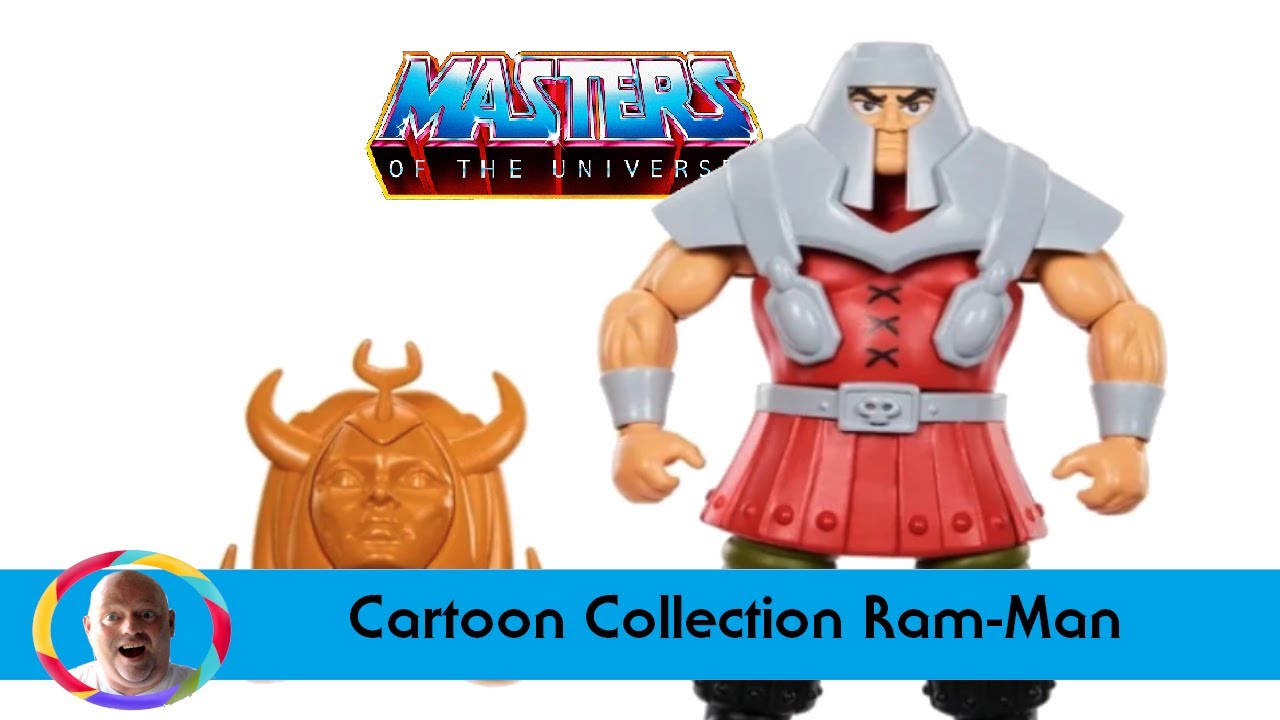 MOTU Cartoon Collection Ram Man Figure Review - YouTube