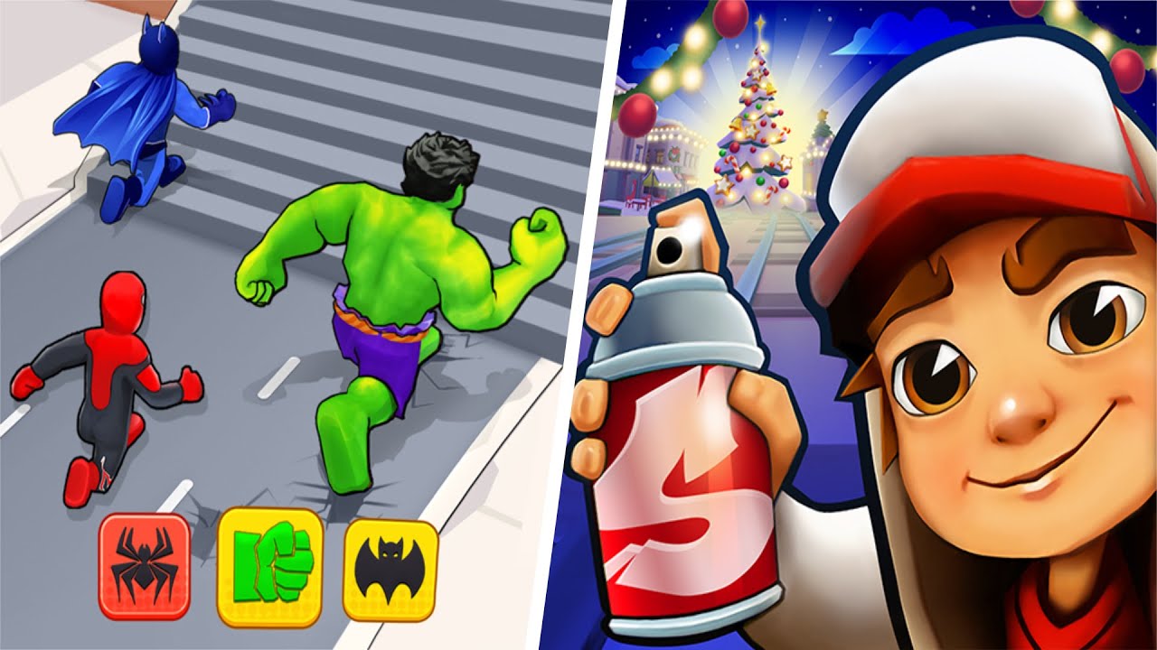 Hero Transform VS Subway Surfers - Gameplay Walkthrough - All Levels ...