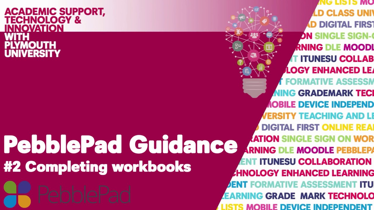 Completing Workbooks in PebblePad - YouTube