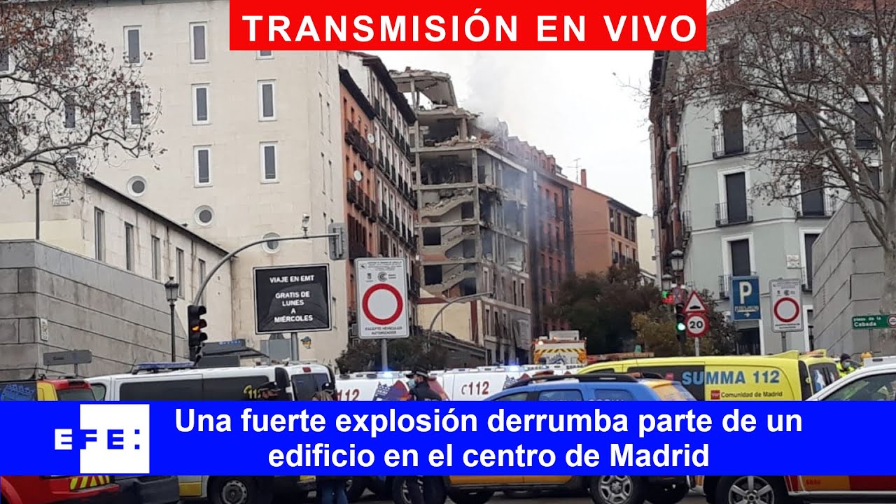 "🔴📡 Una fuerte explosión derrumba parte de un edificio en el centro de ...