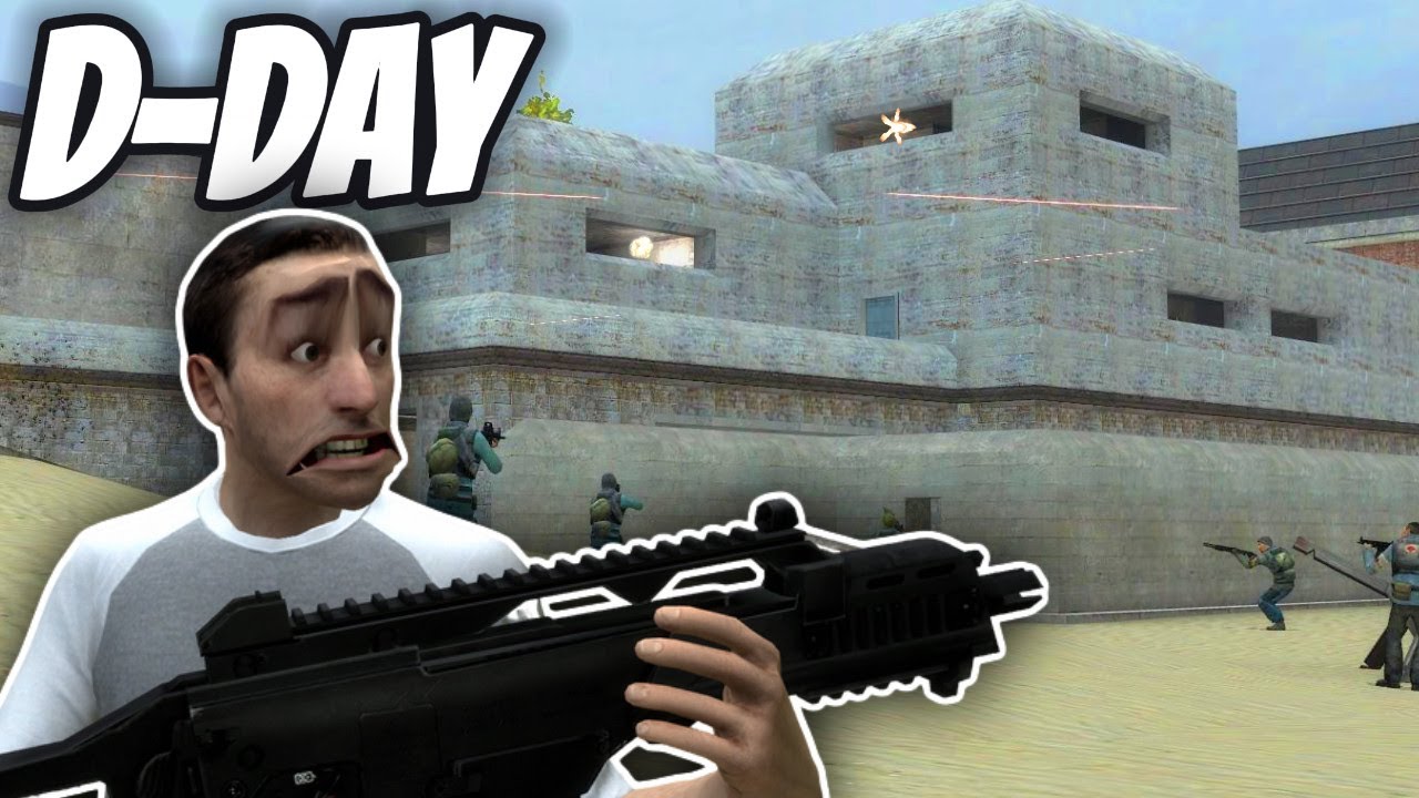 GMOD D-DAY BEACH LANDING GONE WRONG! - Gmod Funny Moments - YouTube