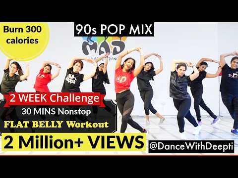 DWD#112 - 30mins Daily BELLY FAT BURN Workout | Easy Exercise to Lose weight 3-5kgs #dancewithdeepti