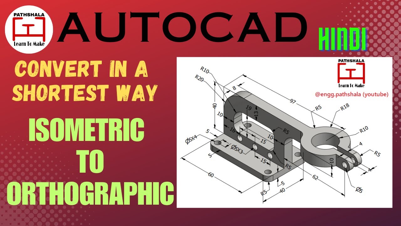 How To Convert Isometric To Orthographic Projection Drawing AutoCAD how-to-convert-isometric-to-orthographic-projection-drawing-autocad