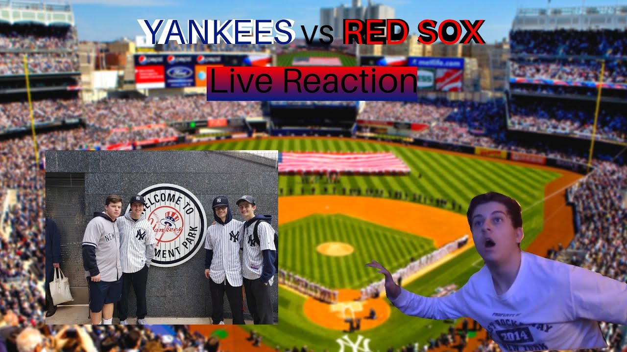 Live Yankees Red Sox Reaction - (Yankees Fan) - YouTube