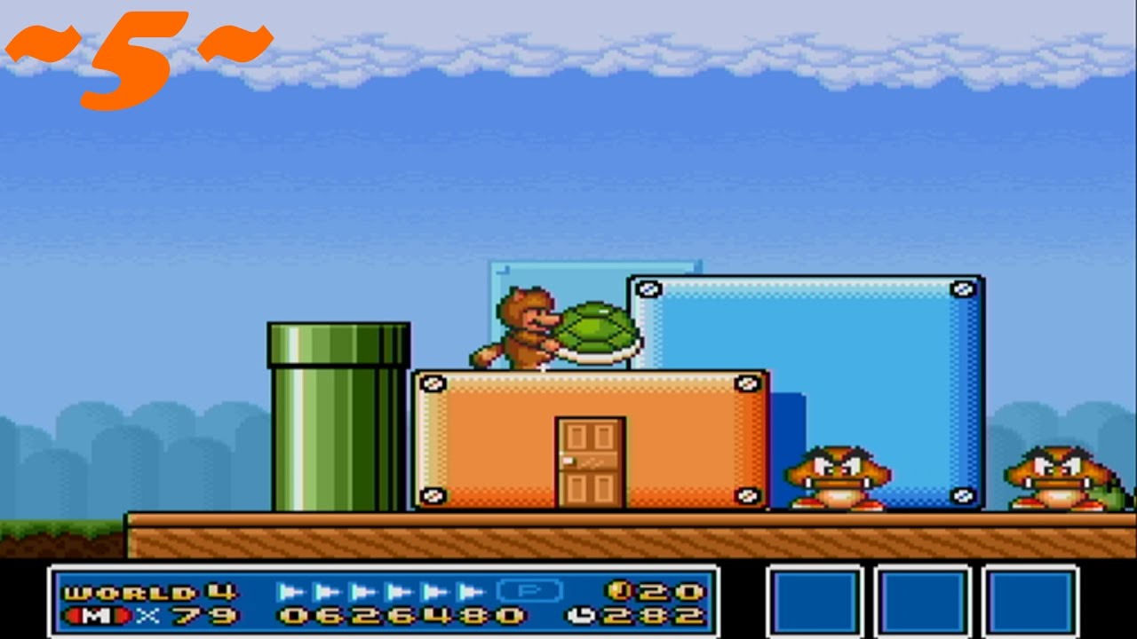 Super Mario Bros. 3 (SNES) - [5]: World 4, Giant Land - YouTube