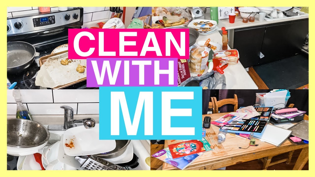CLEAN WITH ME: Kitchen Cleaning Routine - YouTube