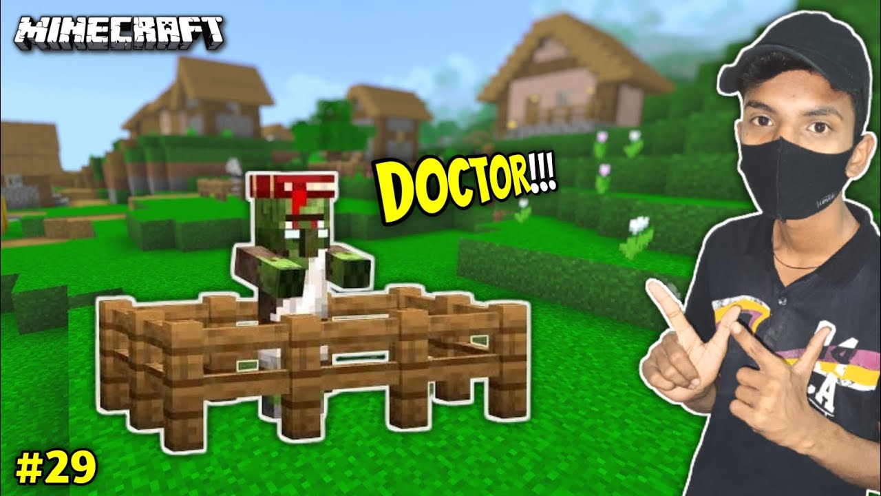 I BECAME A DOCTOR! CURED INFECTED ZOMBIE VILLAGER | MINECRAFT GAMEPLAY ...