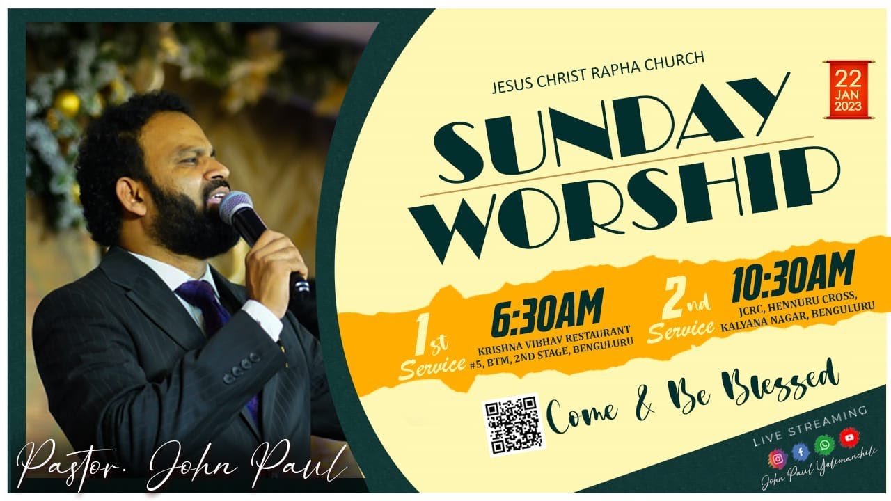 JCRC, SUNDAY 1st WORSHIP ON 22/01/23 @ BTM, WORD ON WAR WITH THEPRINCE ...