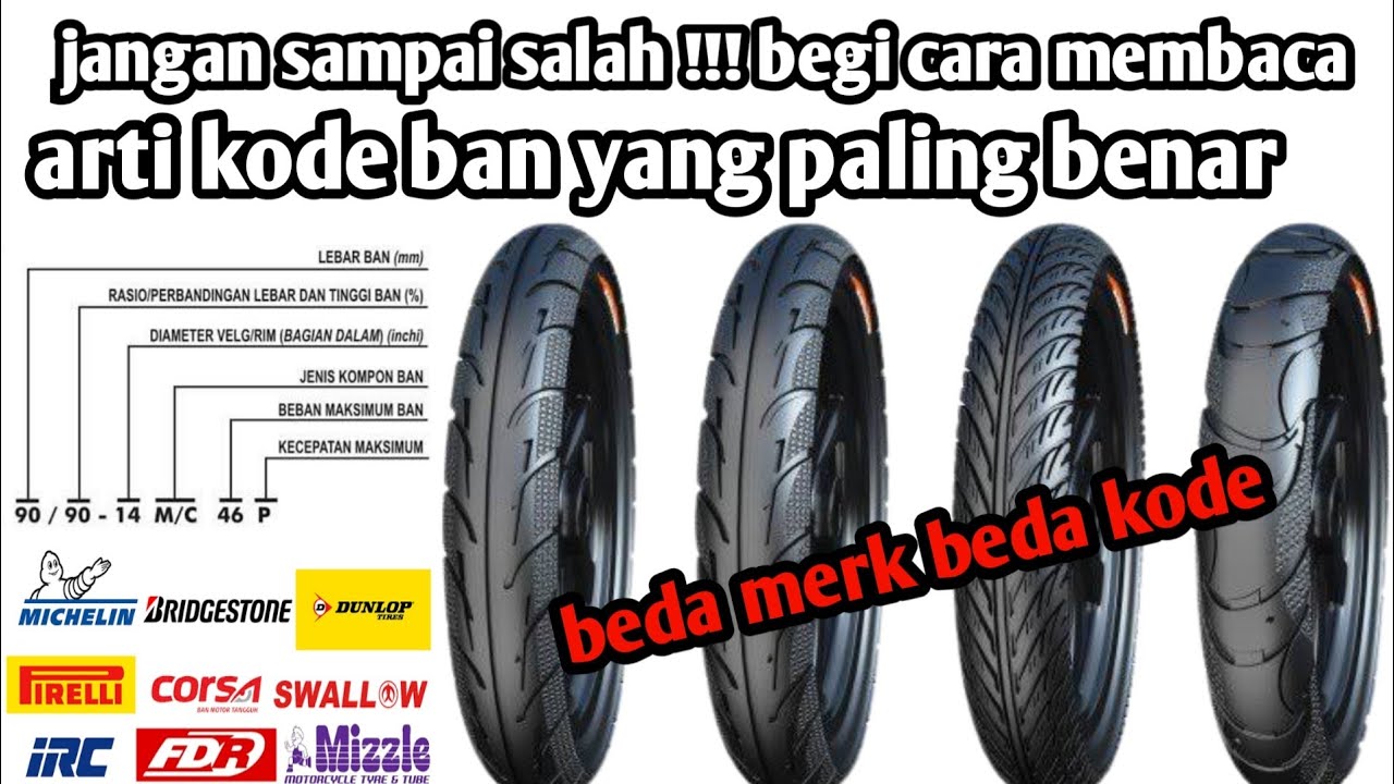 Cara membaca || arti kode ban yang paling benar - YouTube