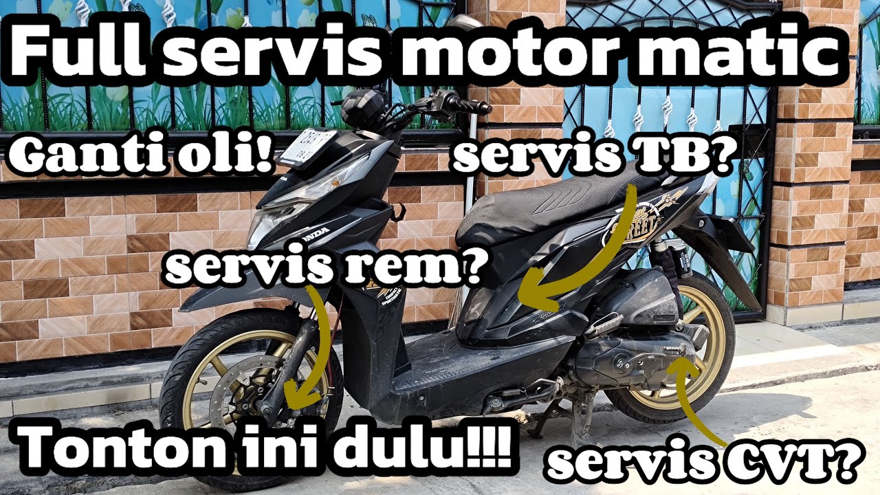 Full servis motor matic injeksi | #beat - YouTube