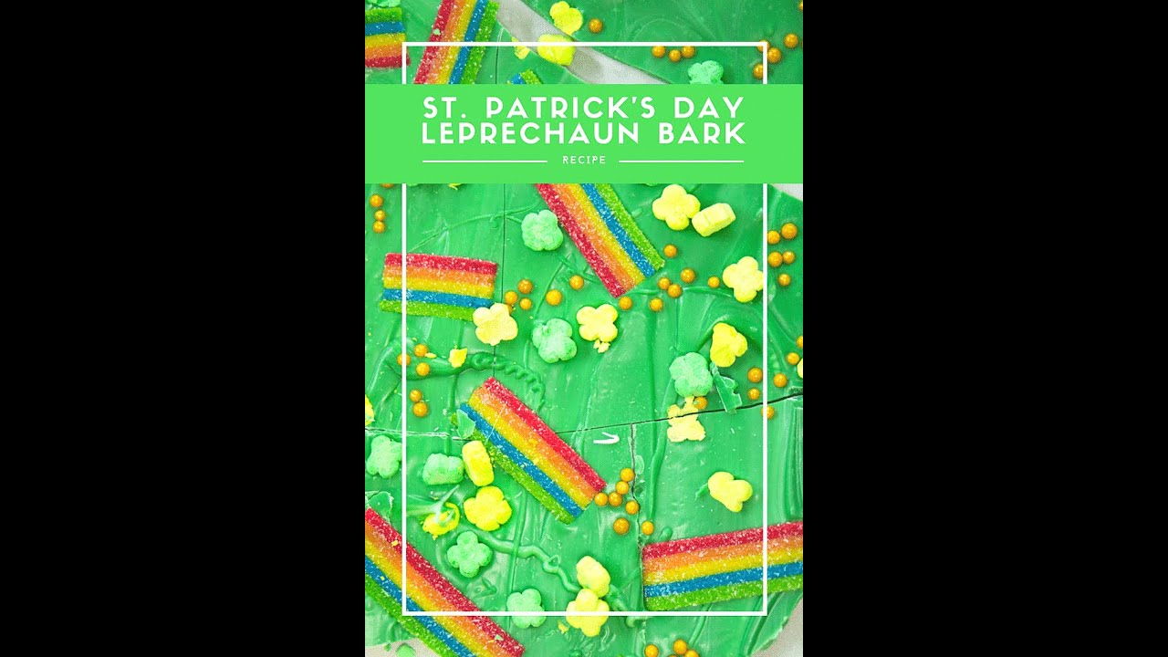 Shamrock Bark☘️🌈Chocolate 🍫Pretzels 🥨Candy 🍭🍬Sprinkles 🎉🌈#stpatricksday ...