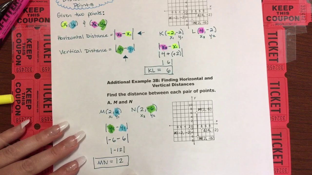 Ch. 2.2 Finding Horizontal and Vertical Distances Example 3 - YouTube