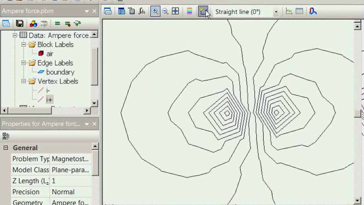 QuickField Sample: Ampere's force law - YouTube