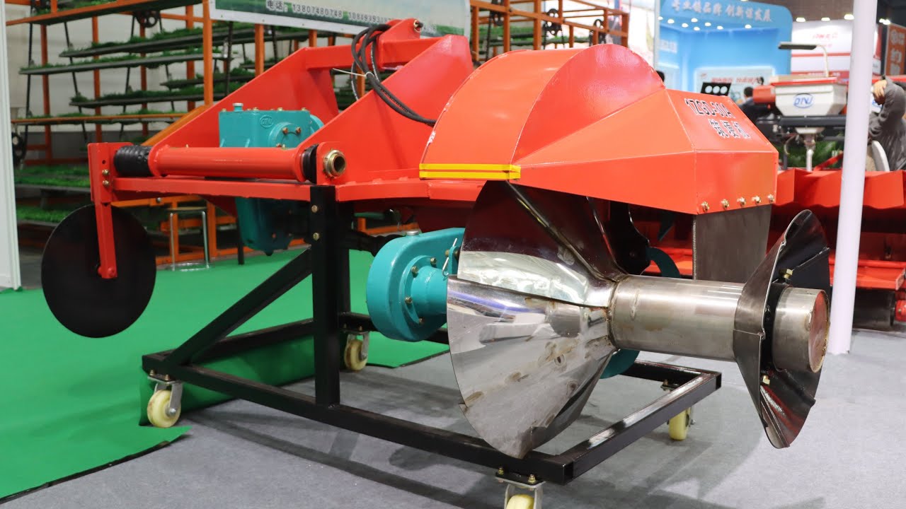 mounted ridge plastering machine for rice field - YouTube