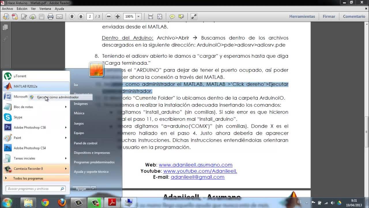 ¿Cómo conectar arduino y matlab? - YouTube