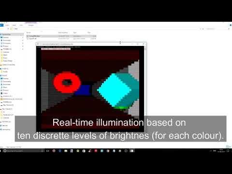 ASCII 3D Renderer - Ray Marching in Windows Console (SDF) - YouTube