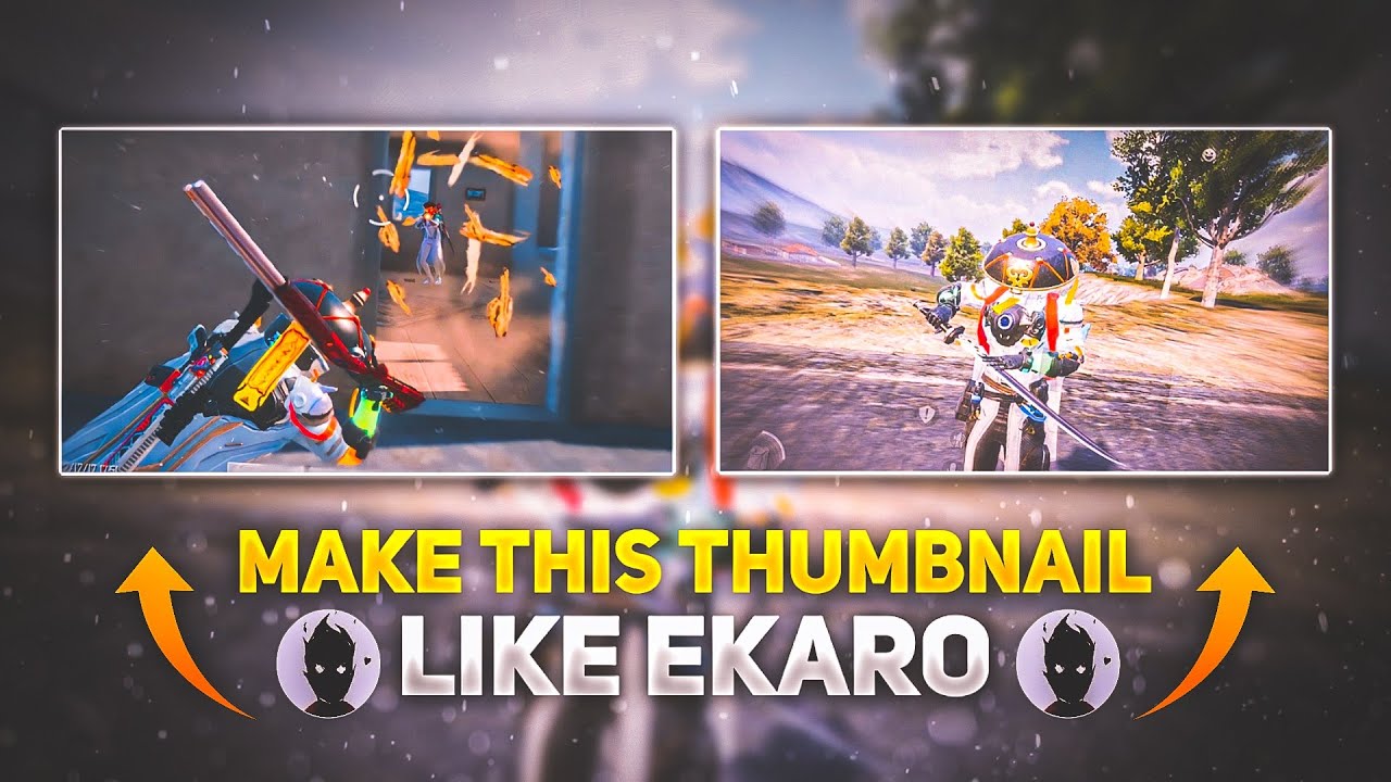 Make this thumbnail like @Ekaro | ekaro thumbnail tutorial | how to ...