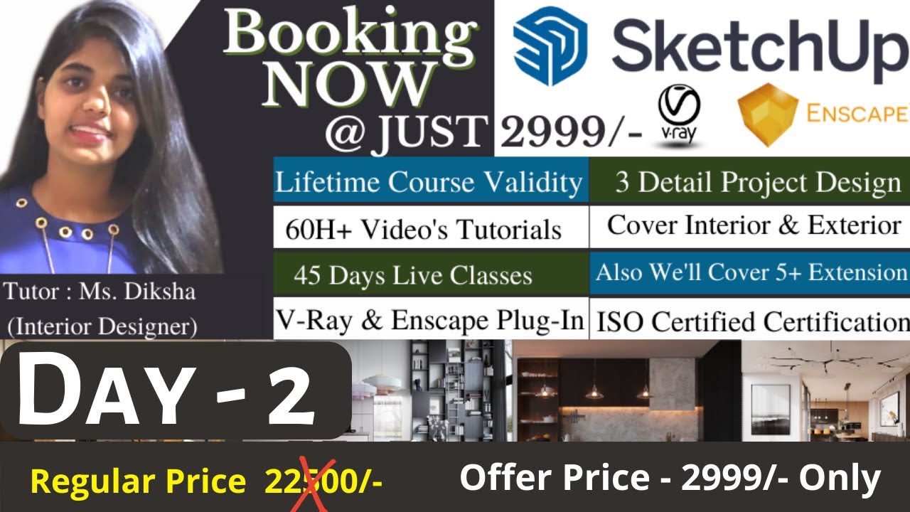 SketchUp Live Professional Diploma Course | Day - 2 - YouTube