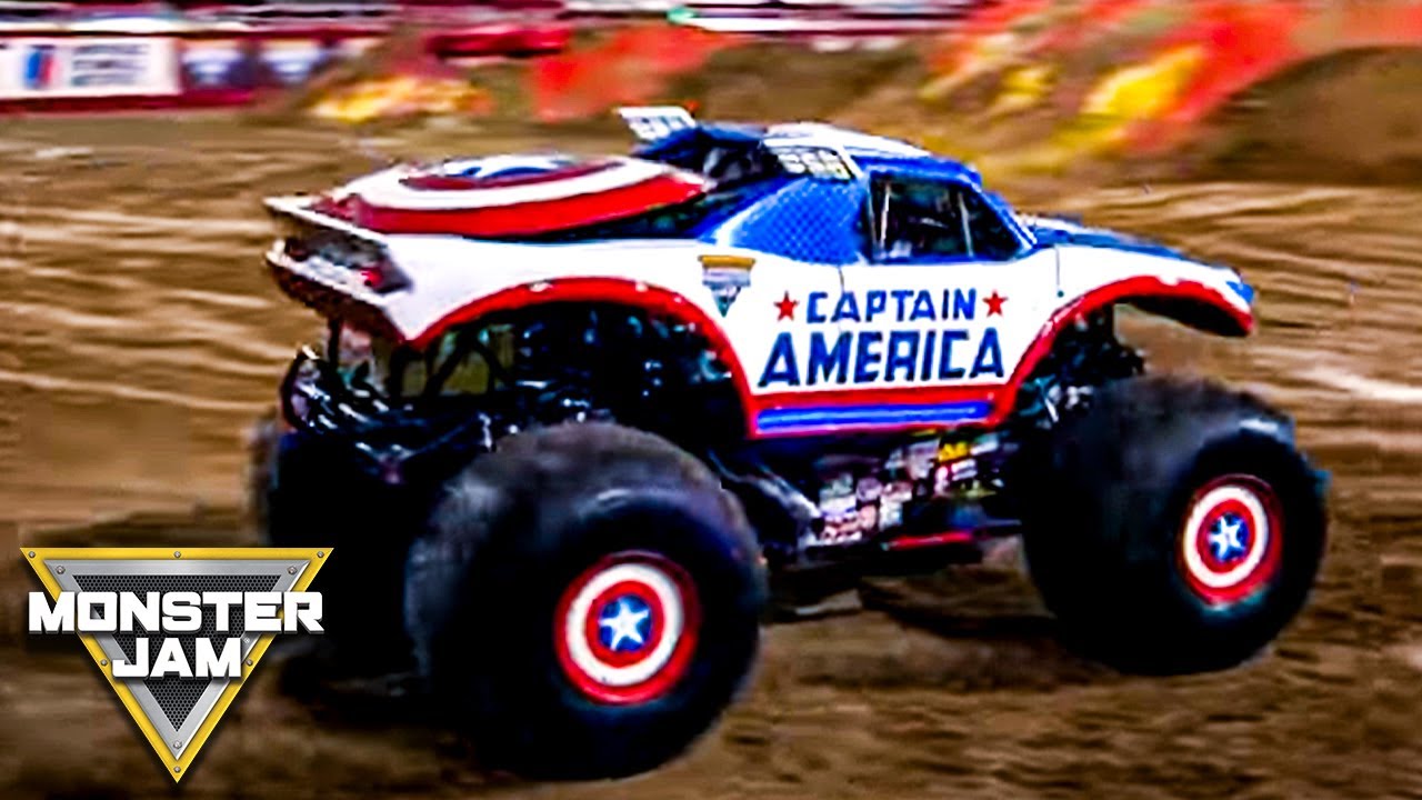 Captain America Freestyle | Monster Jam World Finals XIV | Monster Jam ...