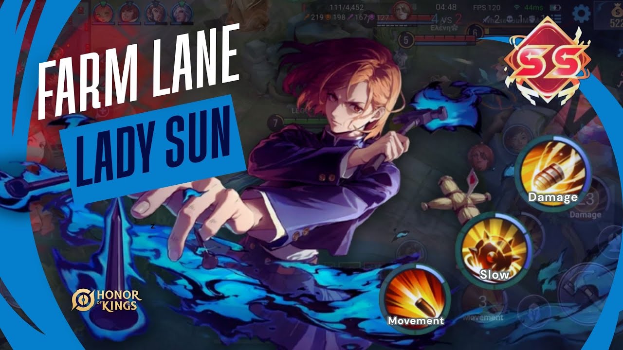 🎯 Lady Sun DOMINATES Farm Lane! 🔥 MVP Gameplay | Honor of Kings - YouTube