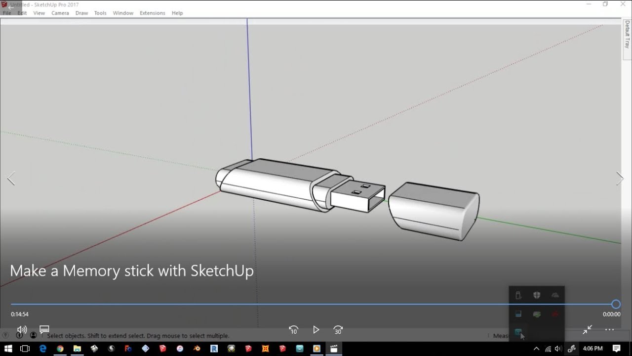 Usb stick | SketchUp - YouTube