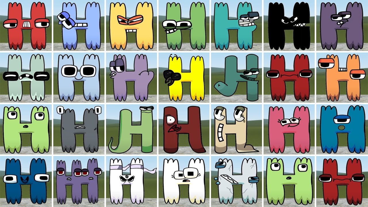 DESTROY ALL VERSION H 3D ALPHABET LORE FAMILY in Garry's Mod! - YouTube