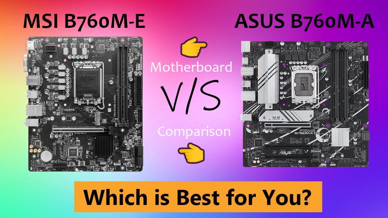 MSI B760M-E vs ASUS Prime B760M-A | Best budget B760 Motherboard for ...