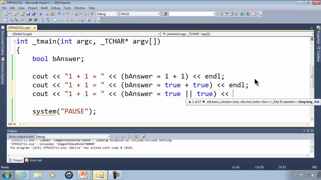 C Win32 Console Tutorial 11 Proving 1 1 1 Computer Math Trick Youtube