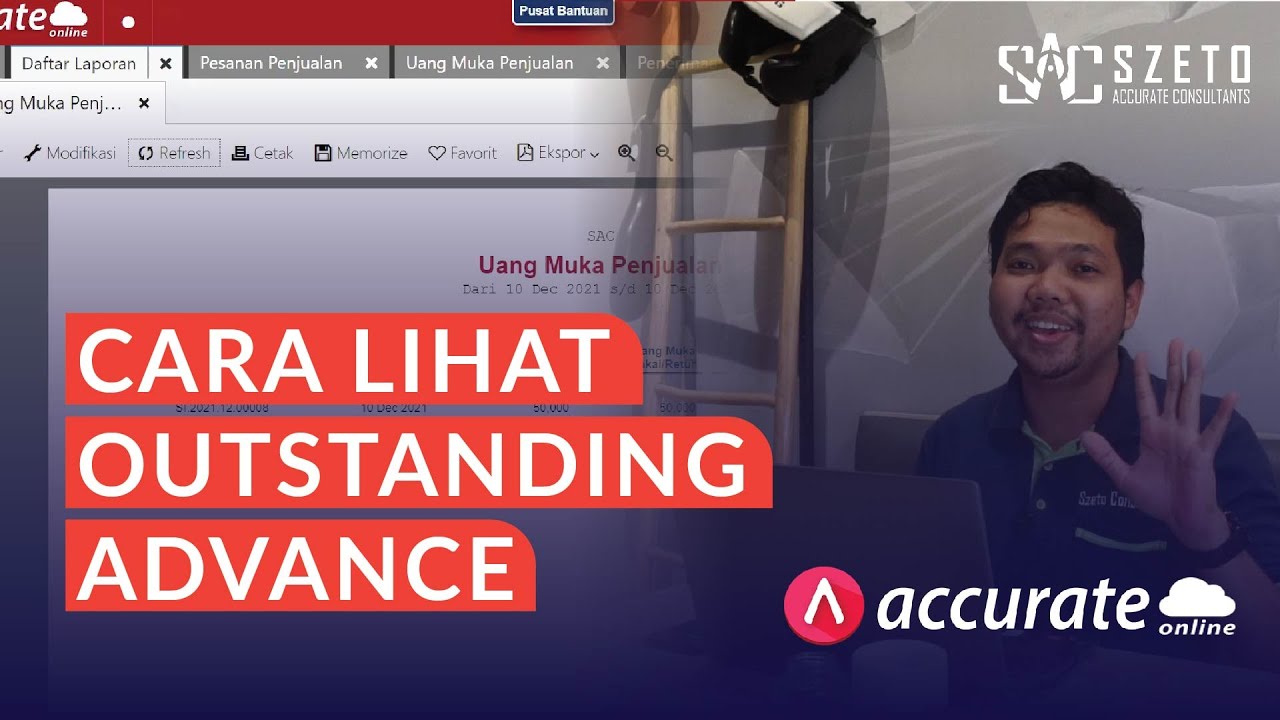 Bagaimana Cara Lihat Outstanding Advance di Accurate Online ?? - YouTube