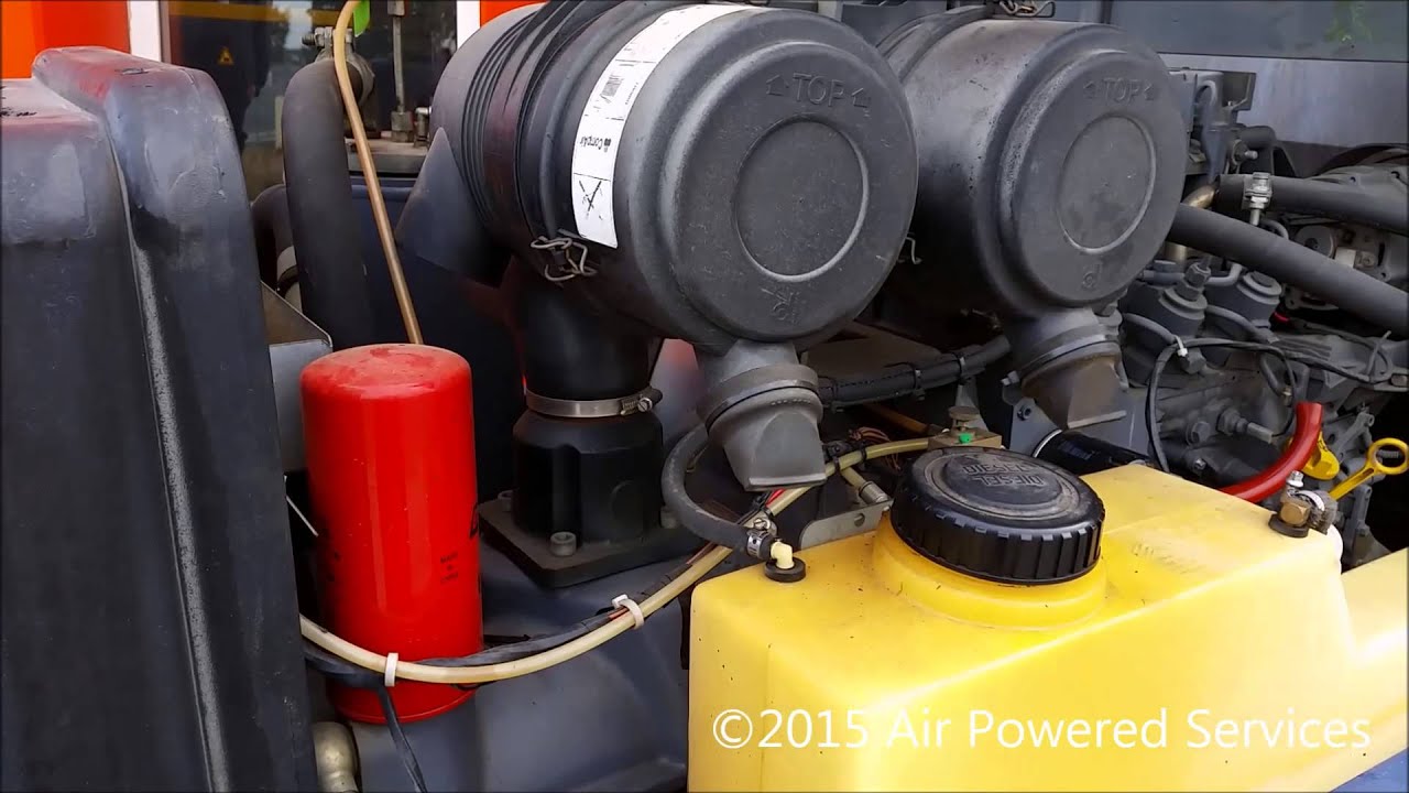 Compair C50 After Cooled Portable Diesel Air Compressor - YouTube