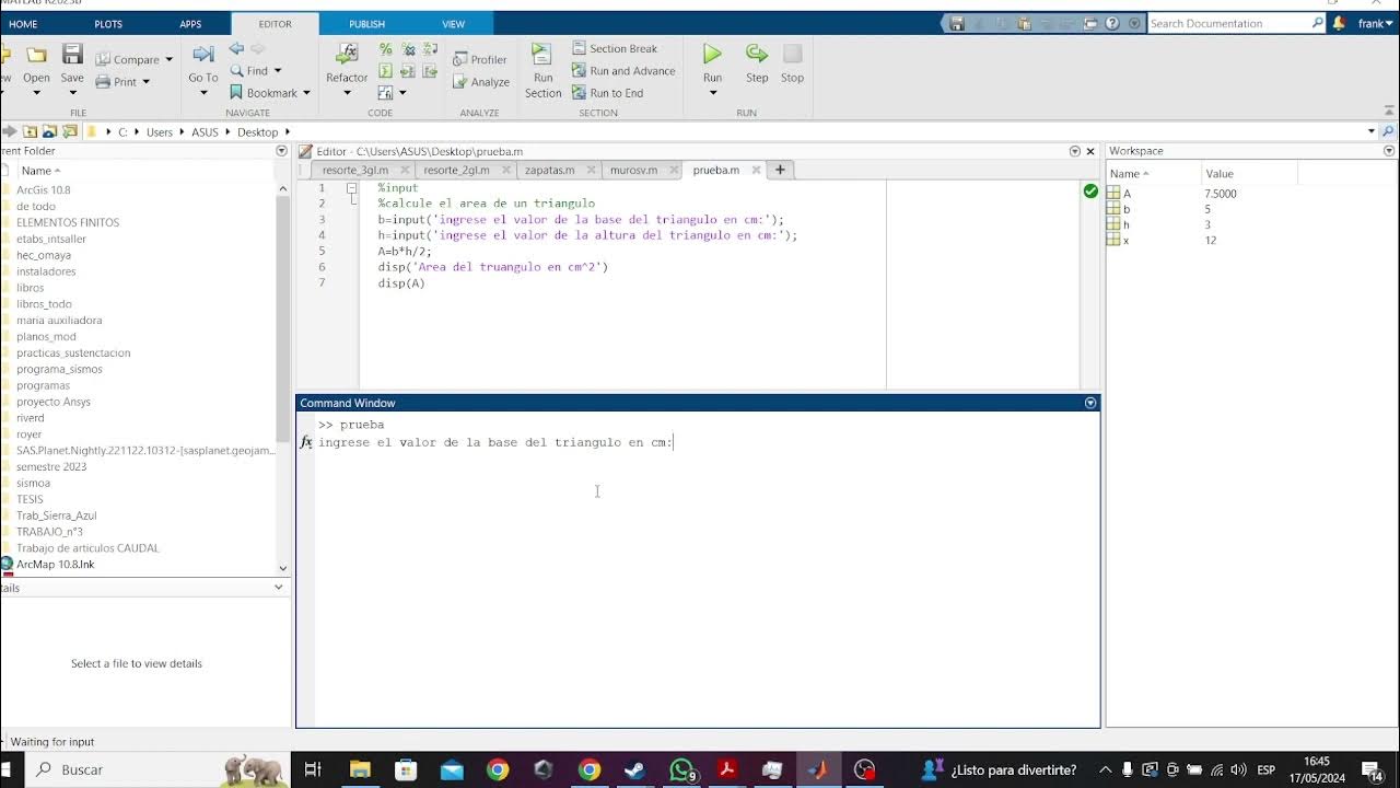 comando "input" en MATLAB - YouTube