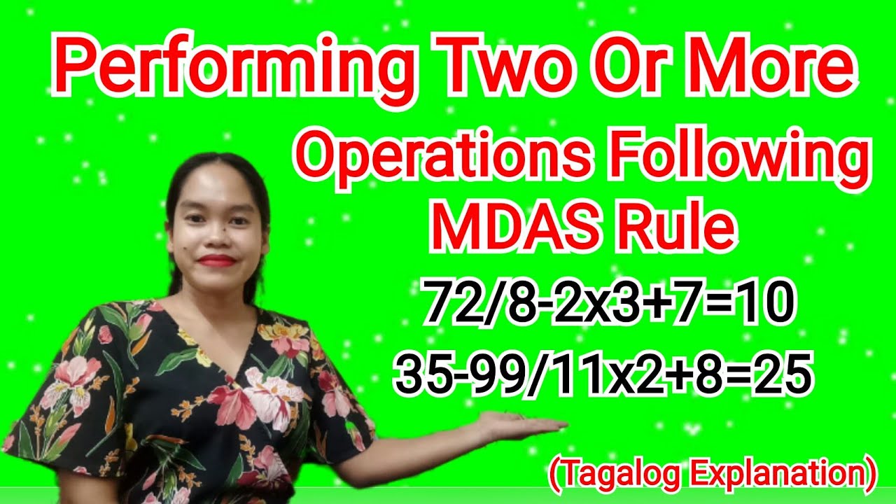 Performing Two Or More Operations Using MDAS Rule - YouTube