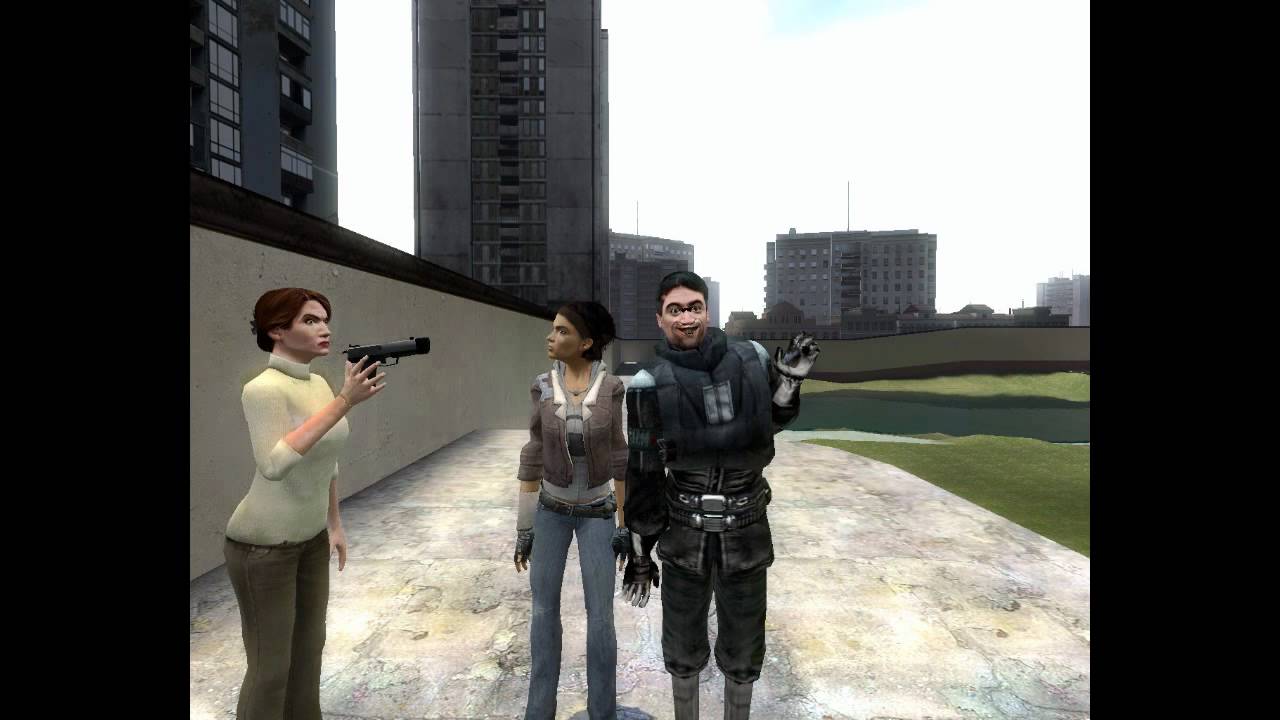 GMOD: Mossman kills Alyx and Barney kills Mossman - YouTube