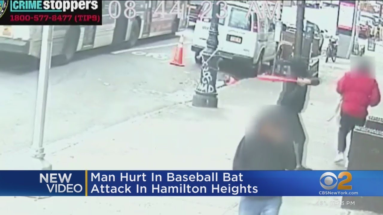 Man hurt in baseball bat attack in Hamilton Heights - YouTube