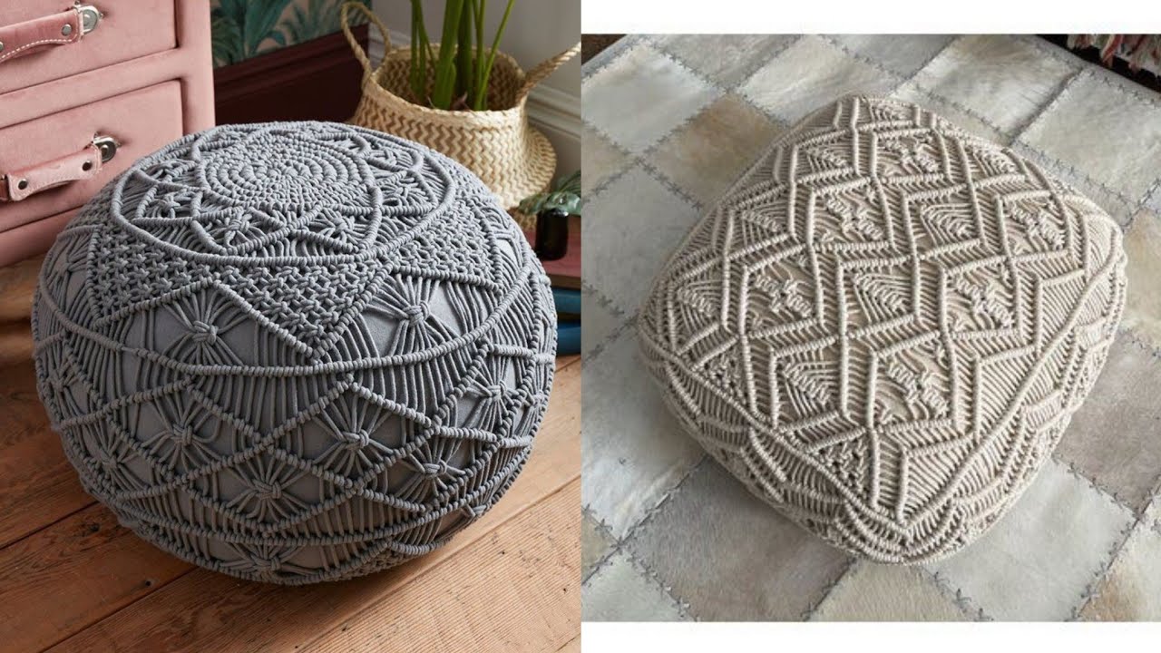 Macrame Pouf designs ideas for your Home 🏠 - YouTube