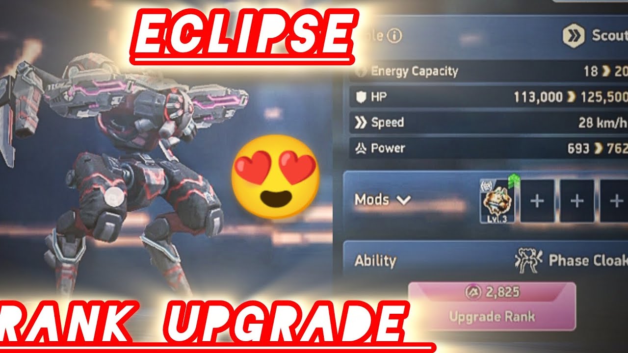 Eclipse Rank Upgrade To 6 Star ⭐🥳 {MECH ARENA} - YouTube