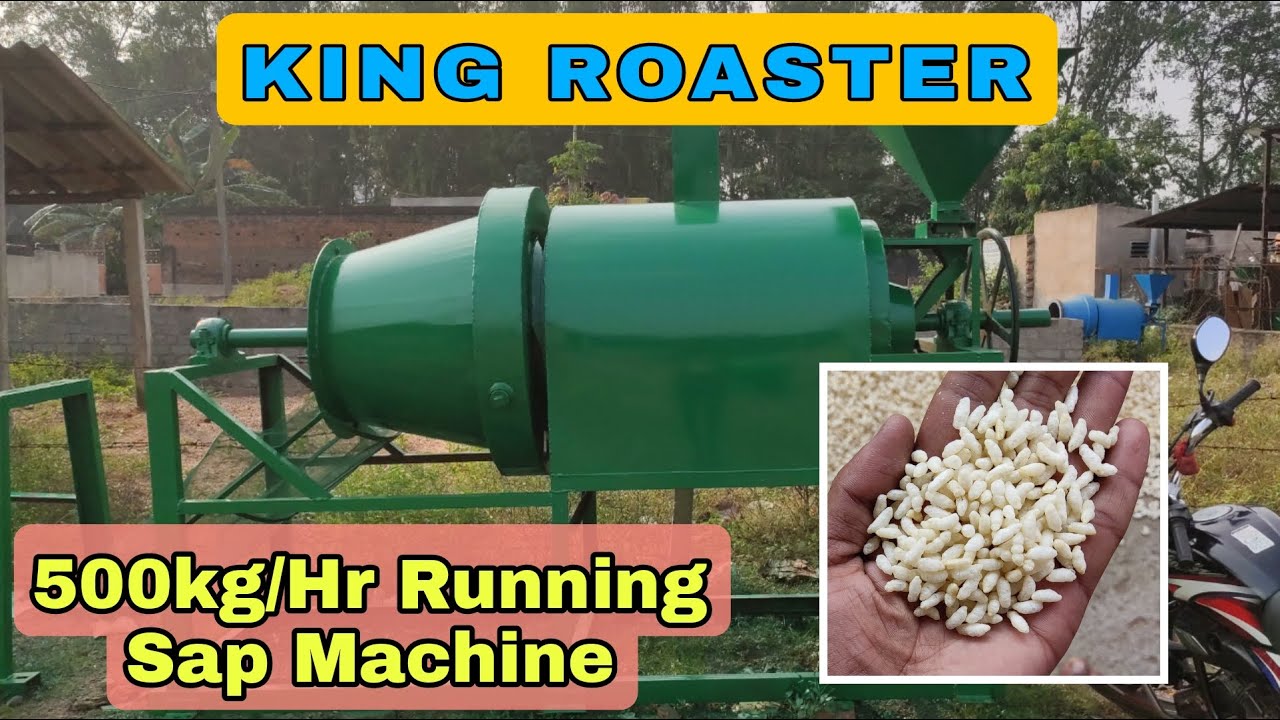 500kg/Hr Running Sap Machine | Muri Machine | Murmura Machine - YouTube