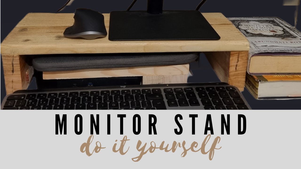 Pallet Wood Work || Monitor Stand using a recycled pallet - YouTube