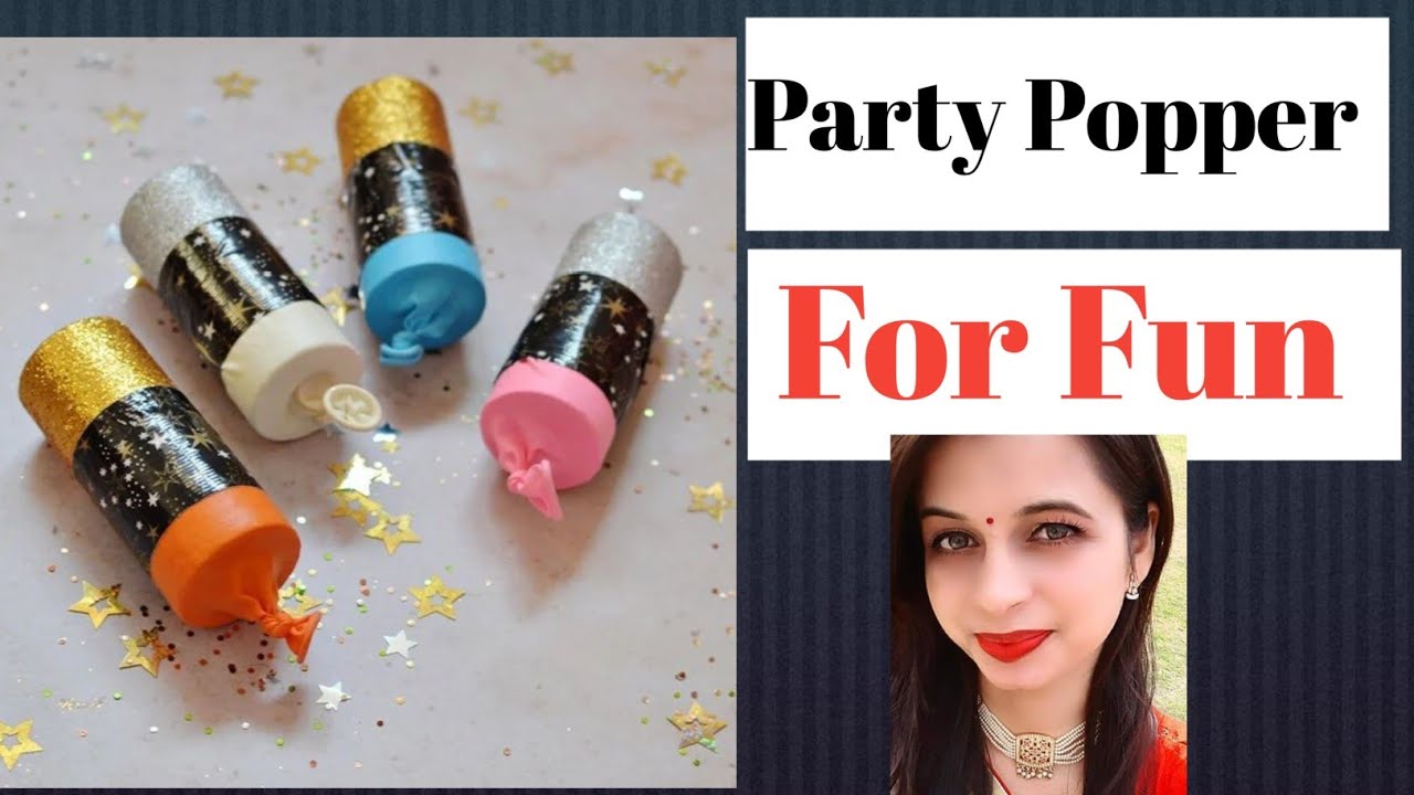 How to make party Popper fun Craft activity😄🥰🥰 - YouTube