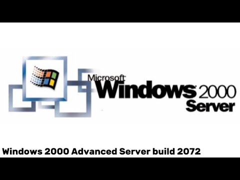 Windows 2000 Advanced Server build 2072 - YouTube