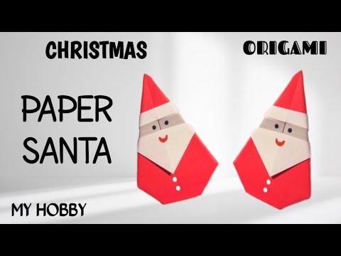 How to make Easy Origami Christmas Santa | Christmas Crafts | # ...