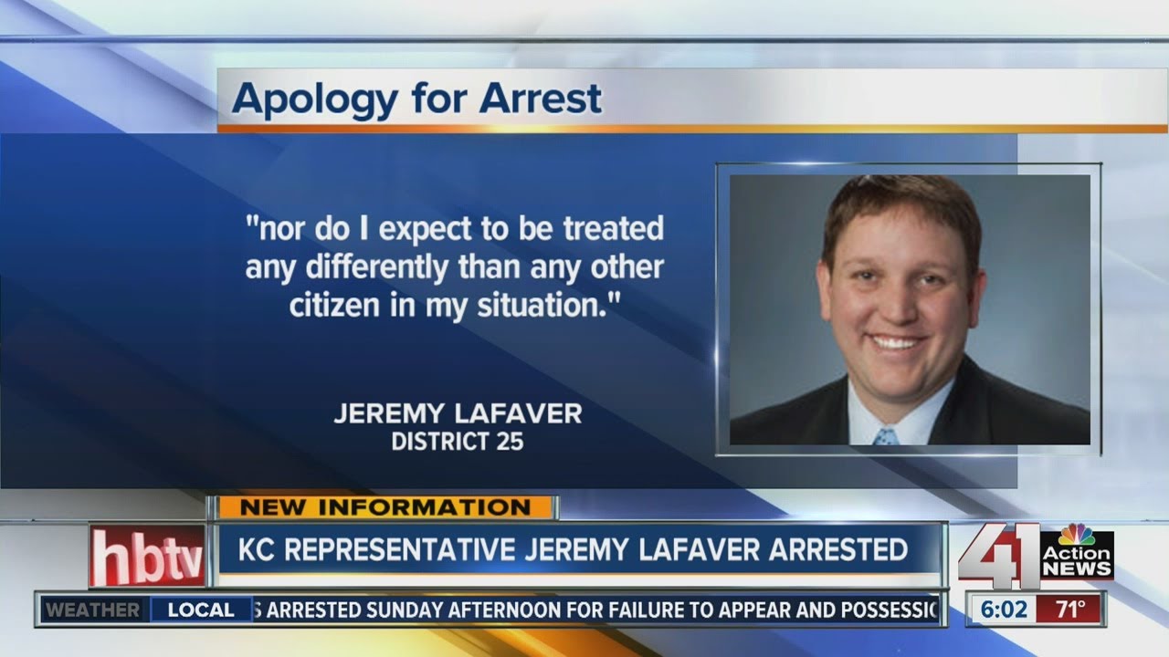 Missouri State Representative Jeremy Lafaver arrested - YouTube