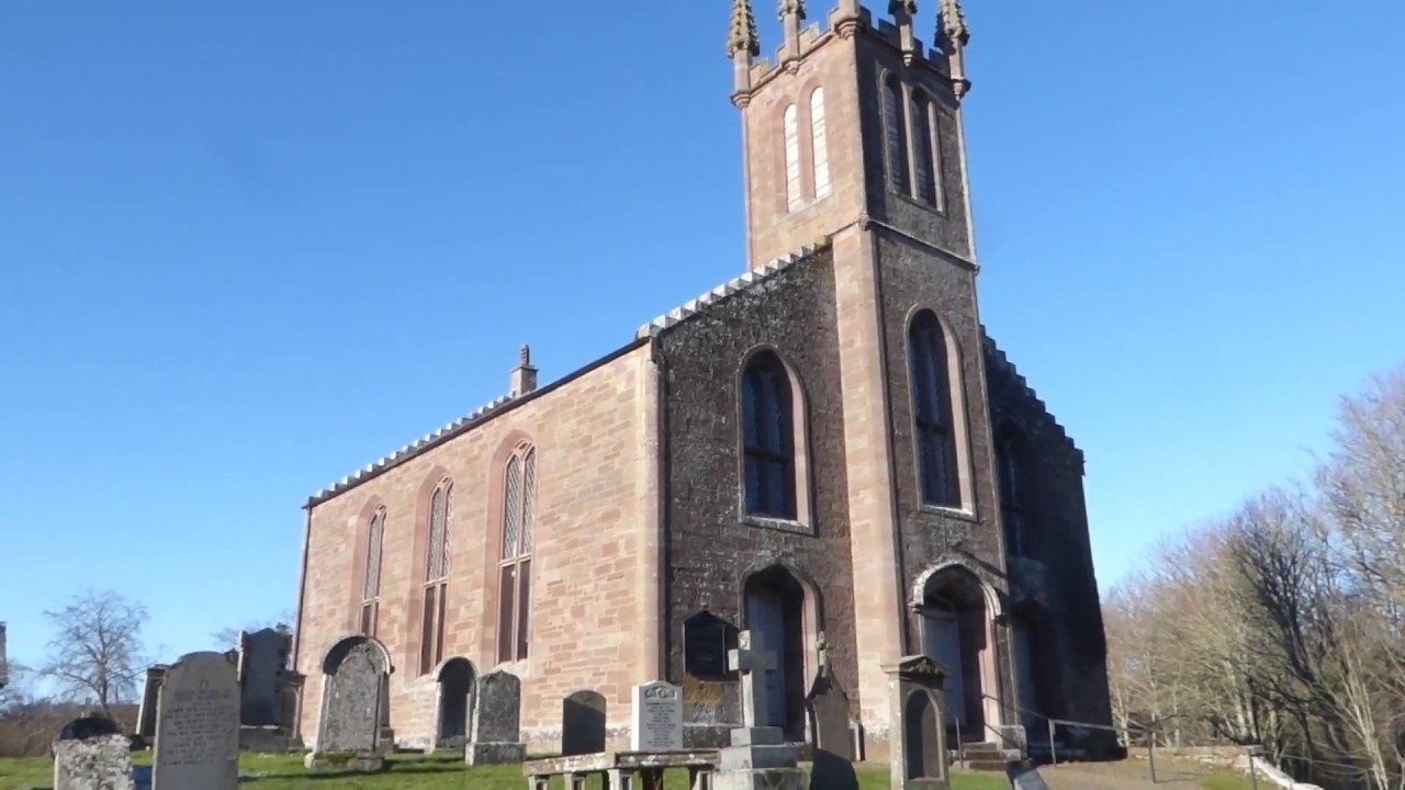 Winter Road Trip Drive To Parish Church And Cemetery In Clunie ...