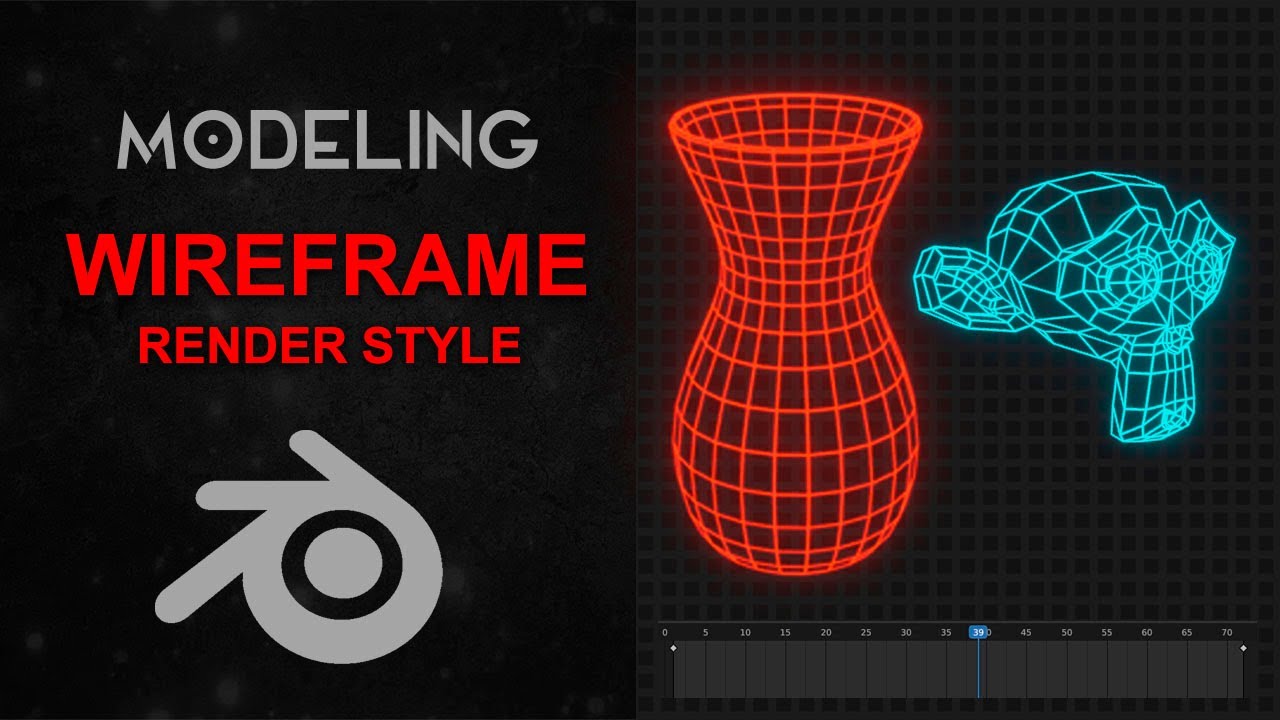 RENDER ESTILO MALLA / “WIREFRAME – BUILD” | BLENDER MODELING - YouTube