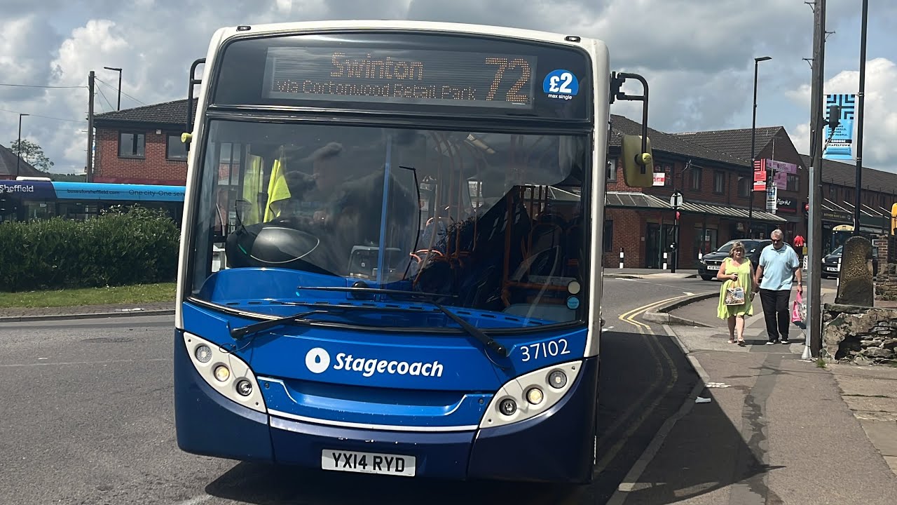 72 Stagecoach Bus - Chapeltown to Swinton Station (Full Route) - YouTube