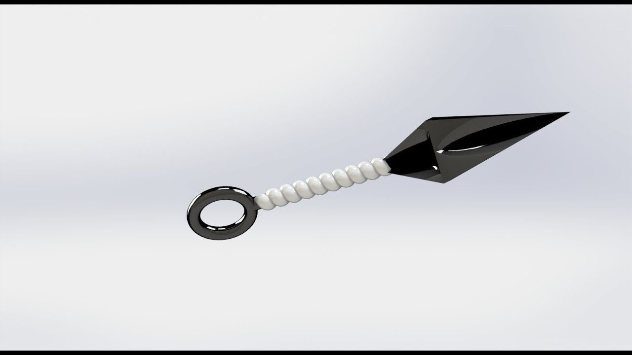 SOLIDWORKS TUTORIAL #2 Design And Assembly of Kunai Modeling in ...