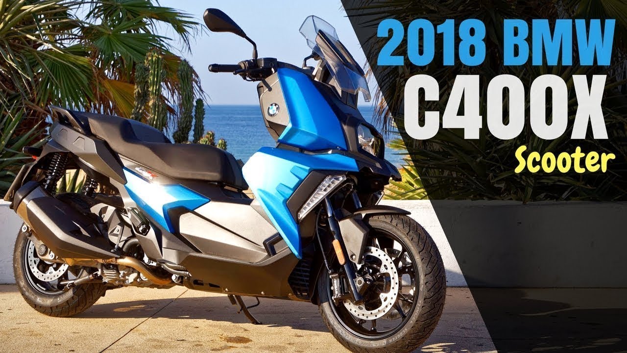 2018 BMW C 400 X Scooter Preview - YouTube
