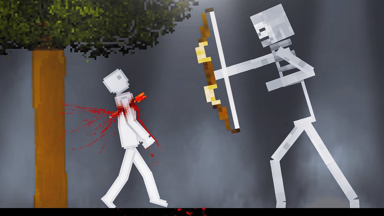 Skeleton vs Human in People Playground Ep.2 - YouTube