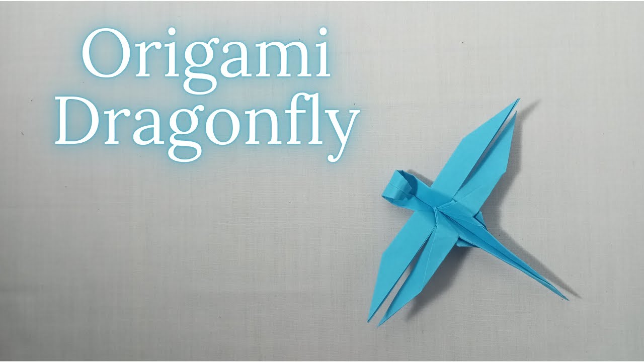 How To Make Easy Origami Dragonfly - YouTube